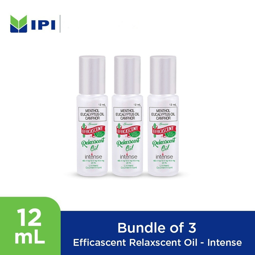 Efficascent Relaxscent Oil - Intense 12mL x 3pcs – ABOT.ph